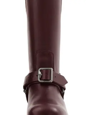 Burberry Buckle-detail Riding Boots