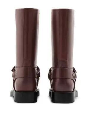 Burberry Buckle-detail Riding Boots