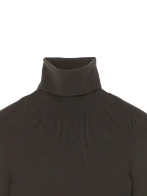 Burberry Equestrian Knight Wool-blend Roll-neck Jumper - Green