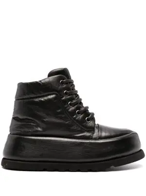 Marsèll 65mm Bombo Leather Boots - Black