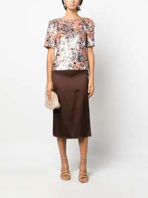 P.a.r.o.s.h Gau Sequin-embellished Blouse
