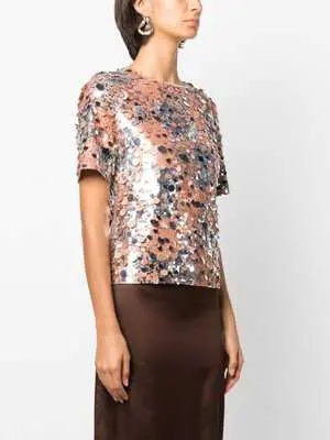 P.a.r.o.s.h Gau Sequin-embellished Blouse