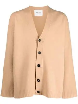 JIL SANDER V-neck Wool Cardigan
