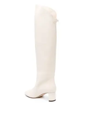 MAISON SKORPIOS 50mm Knee-high Leather Boots