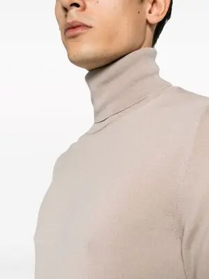 ZANONE Roll-neck Fine-knit Jumper - Neutrals