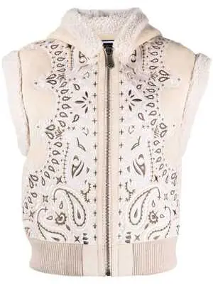 Philipp Plein Bandana-print Sleeveless Jacket