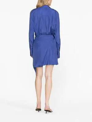 Gauge81 Gravia Silk Shirtdress - Blue