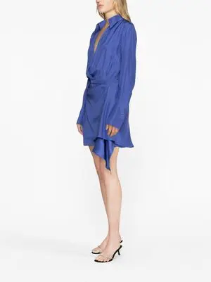 Gauge81 Gravia Silk Shirtdress - Blue
