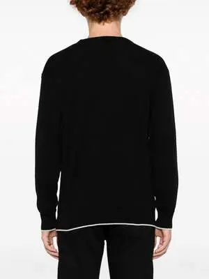 FAMILY FIRST Embroidered-logo Crew-neck Jumper