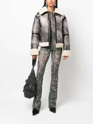STAND STUDIO Lessie Faux-shearling Jacket - Grey