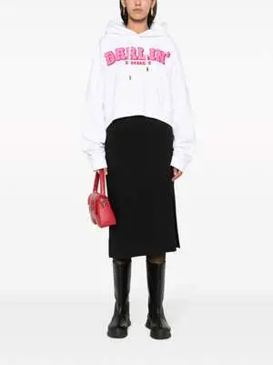 Dsquared2 Darlin' Logo-print Cotton Hoodie - White