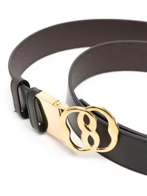 Bally Emblem Reversible Leather Belt
