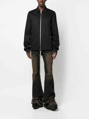 Rick Owens Pointed-collar Zip-up Windbreaker