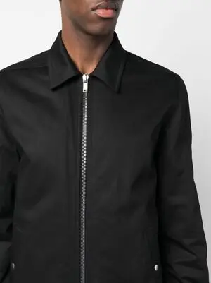 Rick Owens Pointed-collar Zip-up Windbreaker