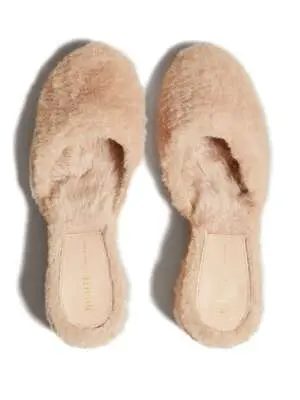 Khaite Clio 50mm Shearling Mules