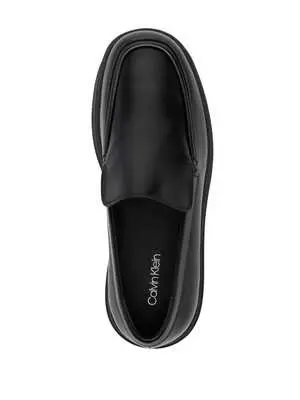 Calvin Klein Round-toe Leather Loafers