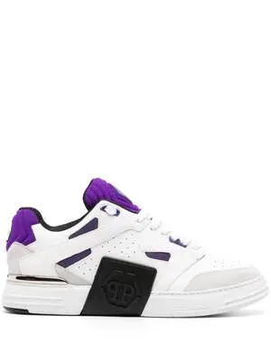 Philipp Plein Phantom Street Leather Sneakers - White