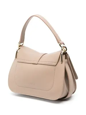 Furla Flow Leather Shoulder Bag - Neutrals