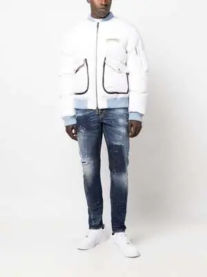 Dsquared2 Logo-print Puffer Bomber Jacket