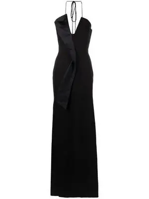 GENNY V-neck Long Dress