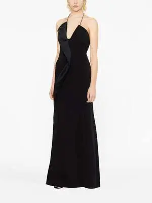 GENNY V-neck Long Dress
