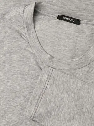 TOM FORD Crew-neck Long-sleeve T-shirt - Grey