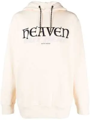 Wood Wood Zeus Heaven Cotton Hoodie - Neutrals