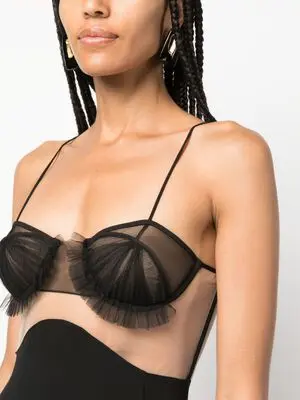 NENSI DOJAKA Panelled Bustier Mini Dress