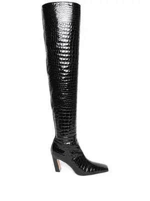 Khaite Marfa 85mm Leather Boots