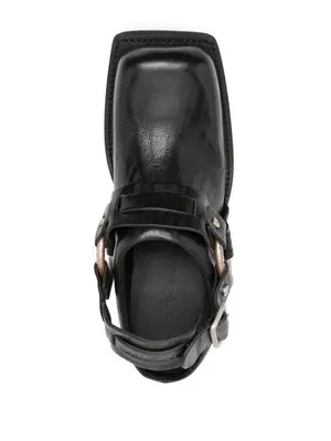 Acne Studios 40mm Square-toe Leather Mules