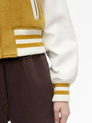 3.1 Phillip Lim Logo-patch Knitted Bomber Jacket