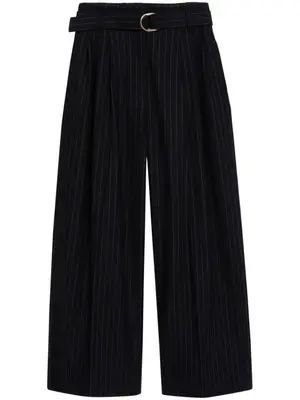 3.1 Phillip Lim Flannel Striped Wide-leg Trousers