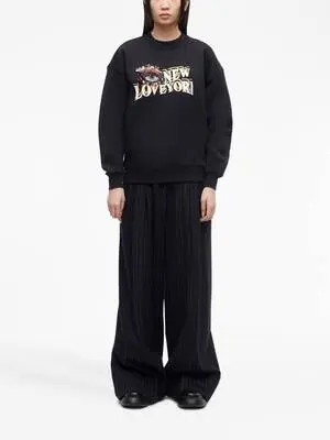 3.1 Phillip Lim Flannel Striped Wide-leg Trousers