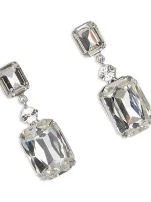 JENNIFER BEHR Justine Crystal-embellished Earrings - Silver