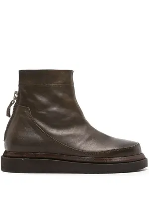 Moma Faded Leather Ankle Boots
