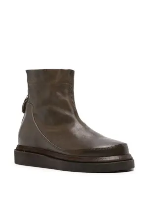 Moma Faded Leather Ankle Boots