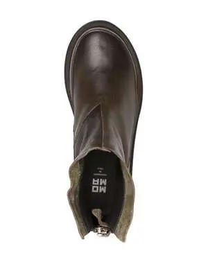 Moma Faded Leather Ankle Boots