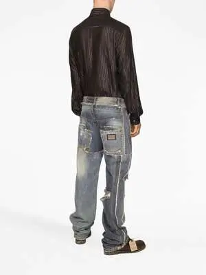 Dolce & Gabbana Striped Long-sleeved Shirt