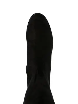 MAISON SKORPIOS Stefania Suede Boots - Black