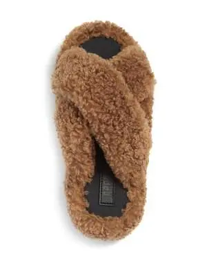 Apparis Biba Faux-fur Crossover Slippers