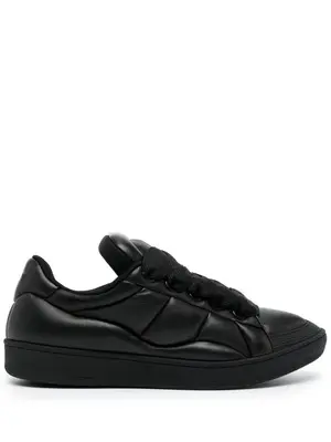 LANVIN Curb Xl Leather Sneakers - Black