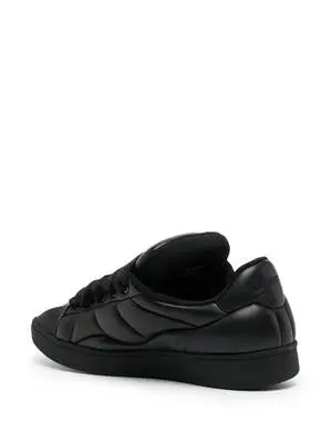 LANVIN Curb Xl Leather Sneakers - Black