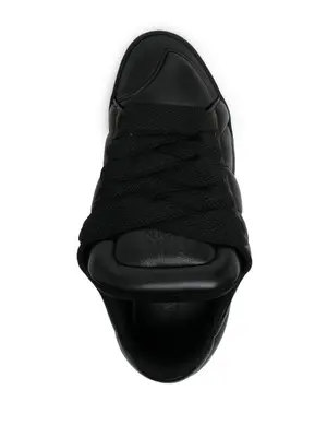 LANVIN Curb Xl Leather Sneakers - Black