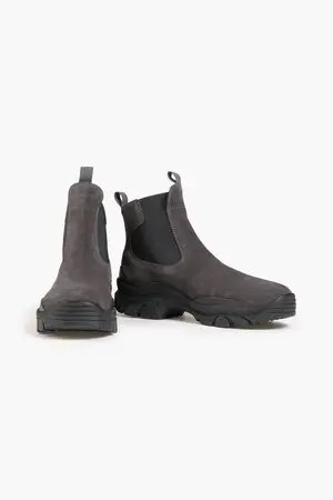 John Elliott Caldera Suede Chelsea Boots In Dark Gray - 75  display picture 1