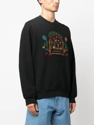 Casablanca Rainbow Crayon Temple Organic-cotton Sweatshirt