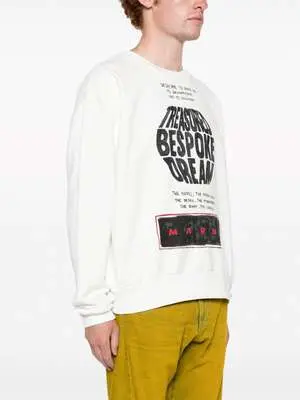 Marni Slogan-print Cotton Sweatshirt