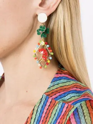 AMIR SLAMA Bead-embellished Earrings