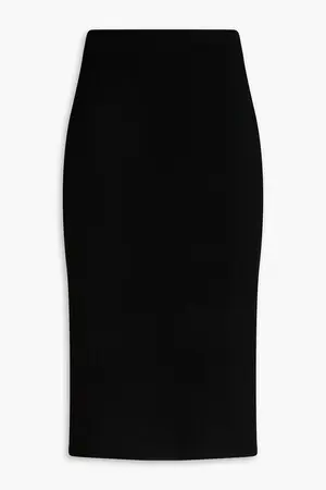 Arch4 Arch4 Ribbed Cashmere Skirt Black