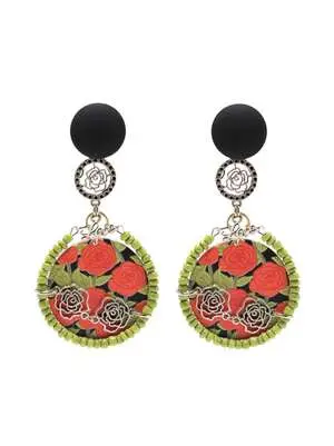 AMIR SLAMA Love Floral-print Earring