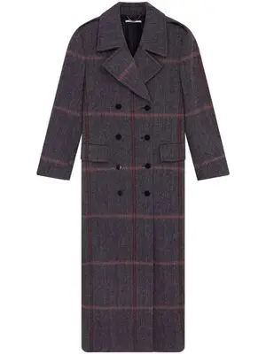 Stella McCartney Checked Wool Maxi Coat
